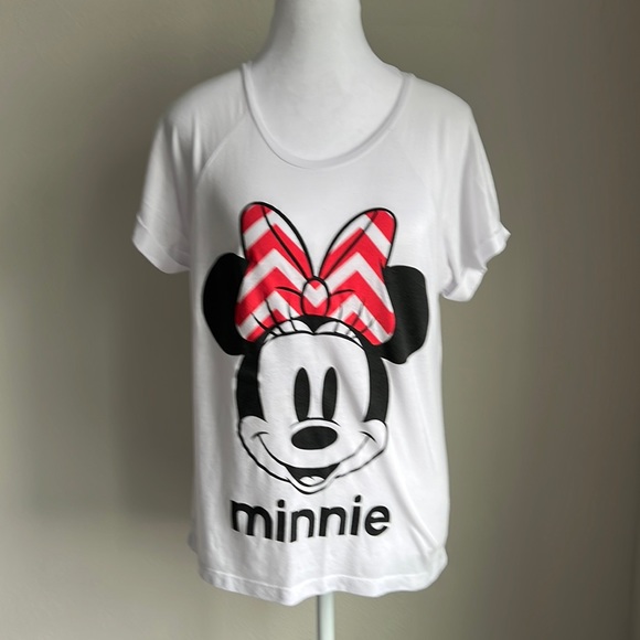 Disney | Tops | Disney Womens White Minnie Mouse Tee Shirt | Poshmark